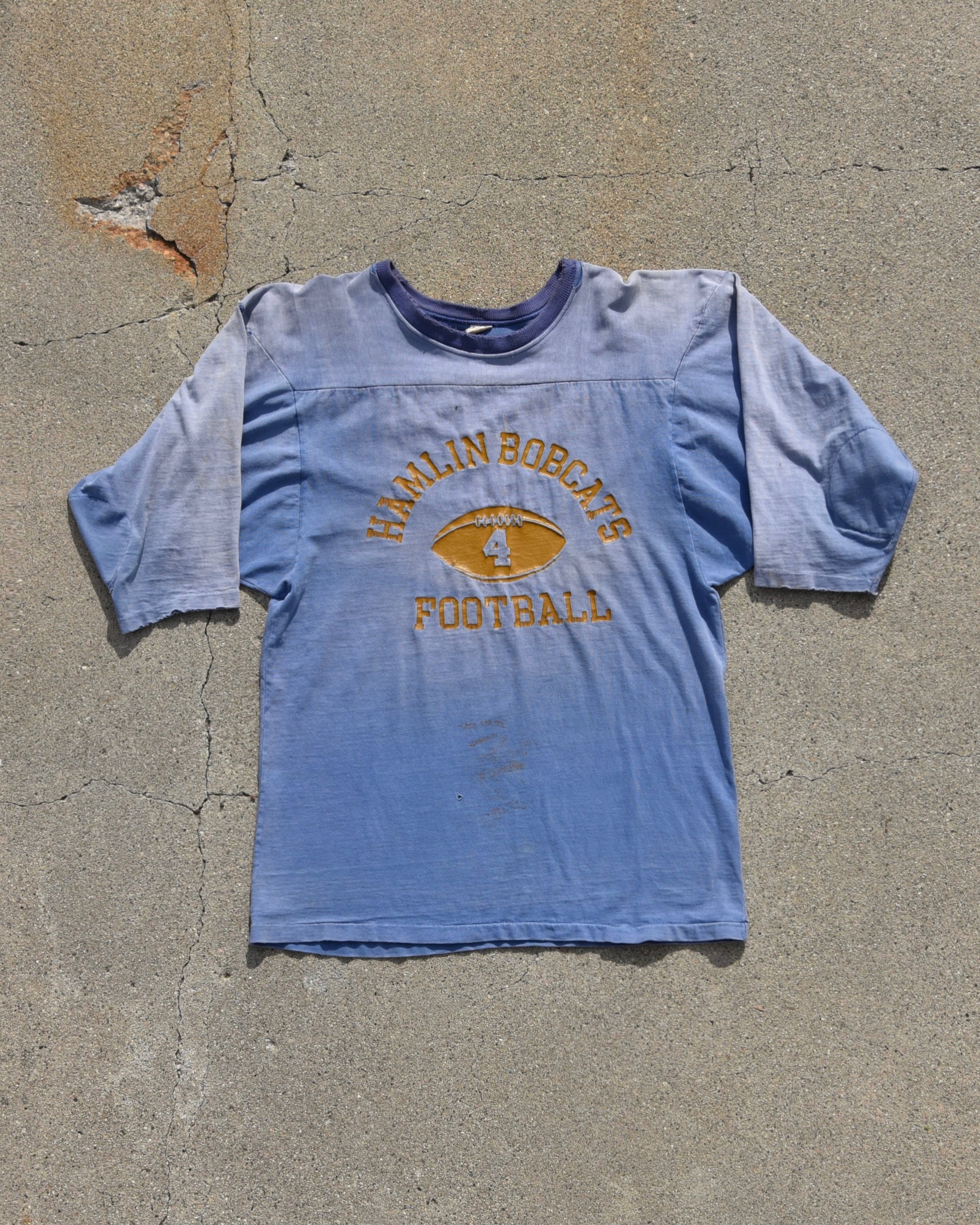 1970s Sun Faded Hamlin Bobcats Football Practice Jersey – thrashed archives
